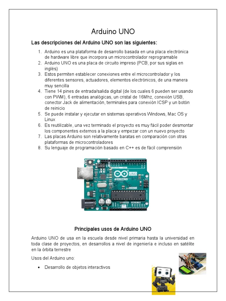 Arduino UNO | PDF | Arduino | Programación