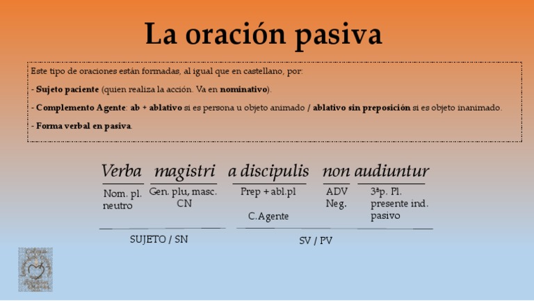 La Oración Pasiva Latín | PDF
