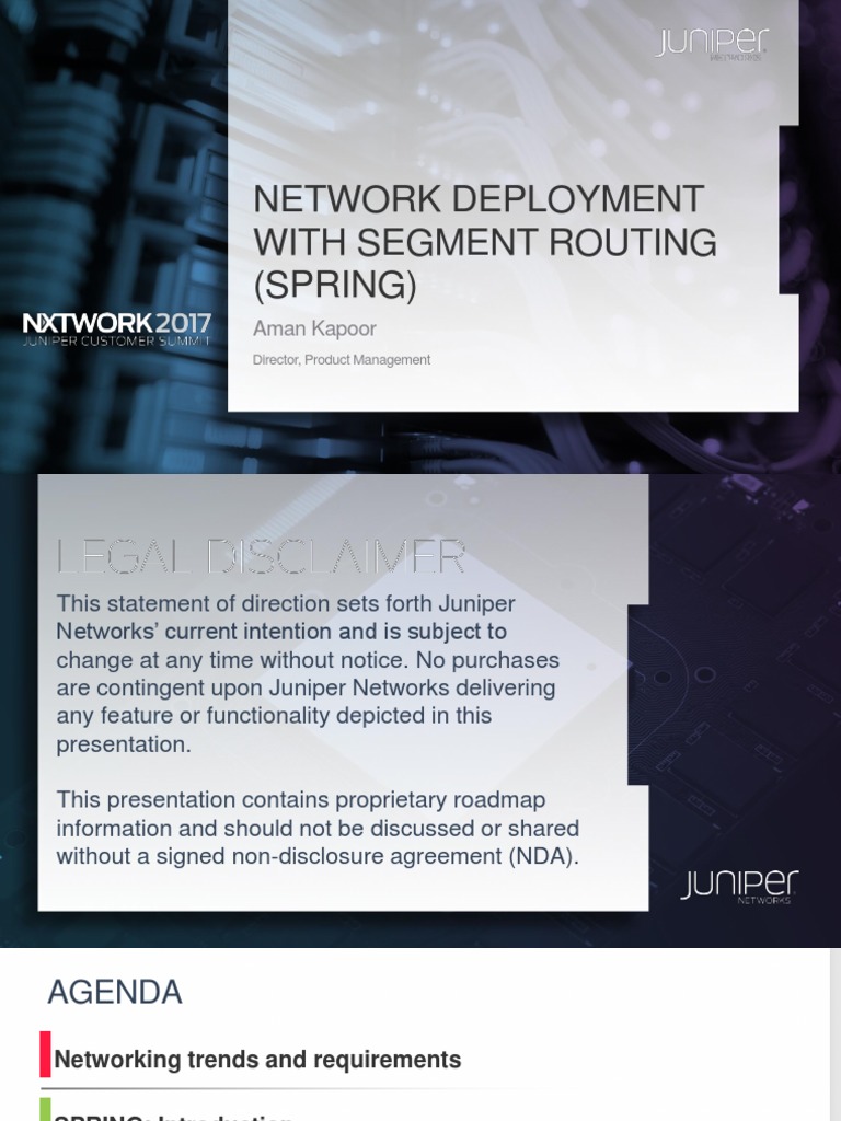 Network Infrastructure Network Deployment With Segment Routing | PDF | Networking ...