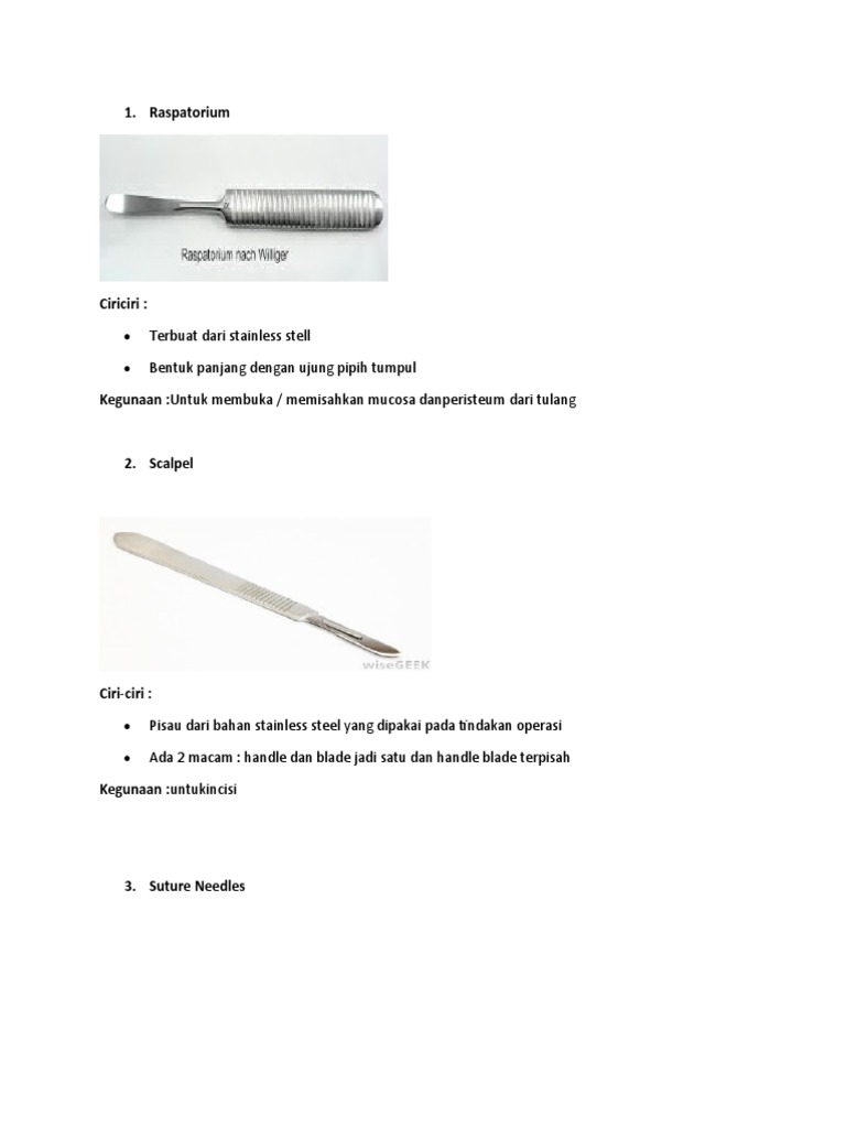 Tasya Nadila Ppakg Alat Bedah Mulut | PDF