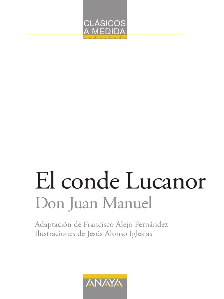 Clasicos A Medida El Conde Lucanor | PDF | Cuentos