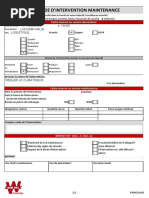 Modèle de Rapport Dintervention Maintenance | PDF