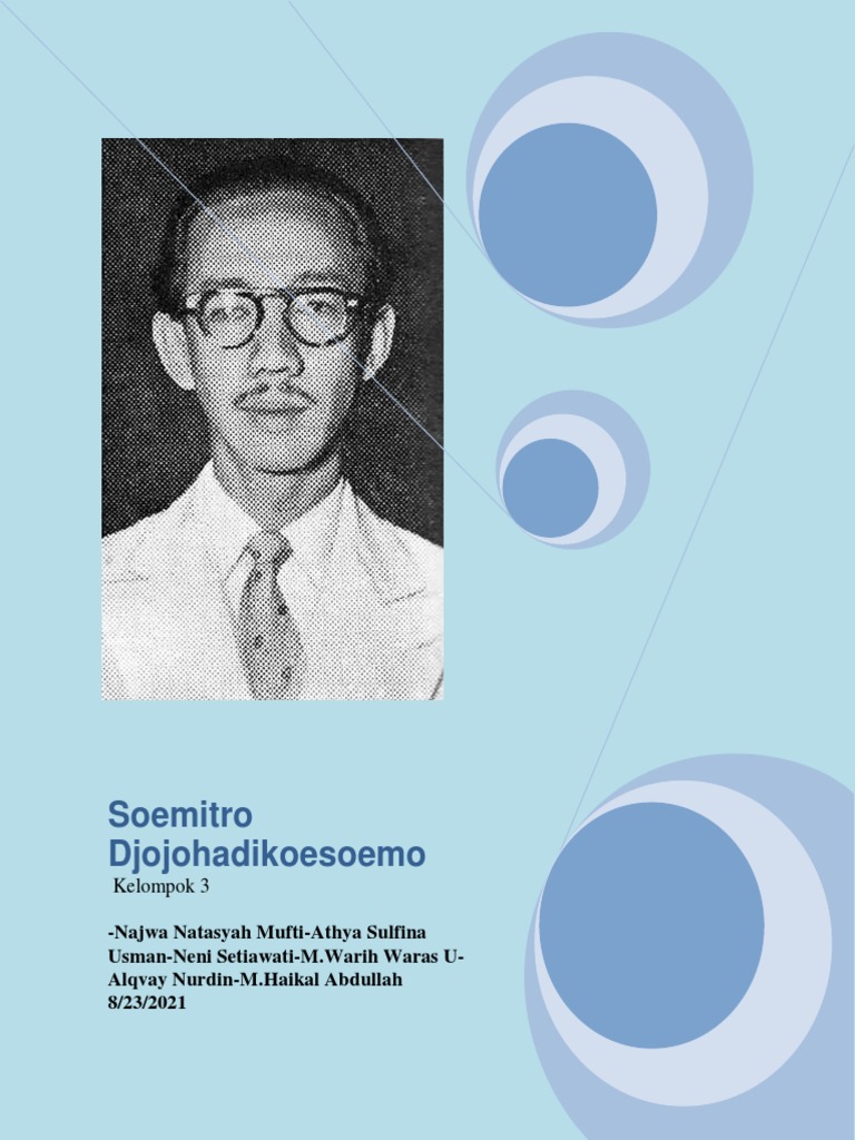 Biografi Soemitro Djojohadikusumo | PDF