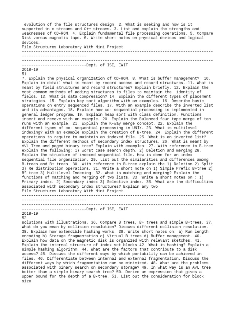 Fs Manual | PDF | Database Index | Data