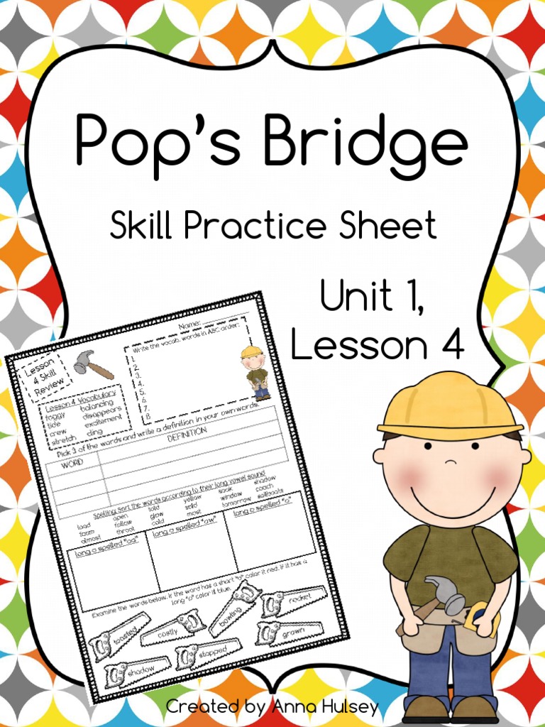 3 - Pop's Bridge (Skill Practice Sheet) | PDF | Linguistics | Languages