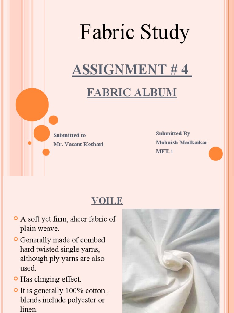 Fabric Study: Assignment # 4 | PDF | Knitting | Yarn