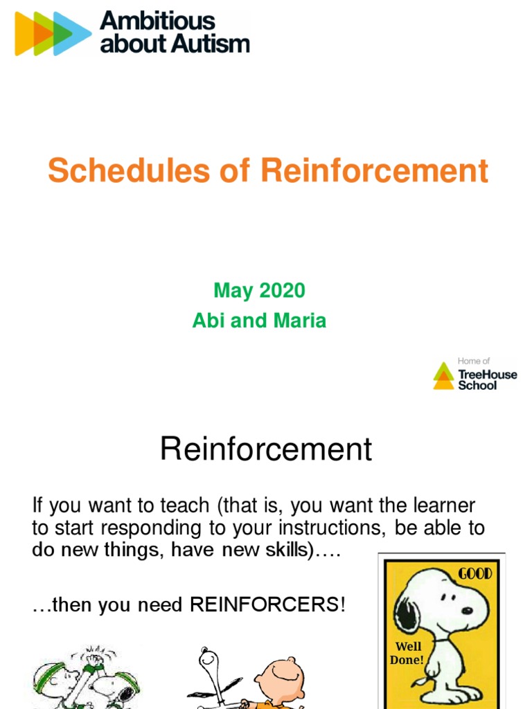 Understanding Schedules of Reinforcement | PDF | Reinforcement | Learning