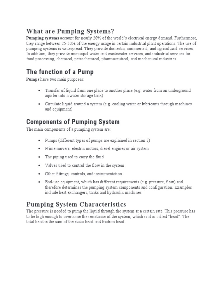 What Are Pumping Systems?: Pumping Systems Account For Nearly 20% of ...