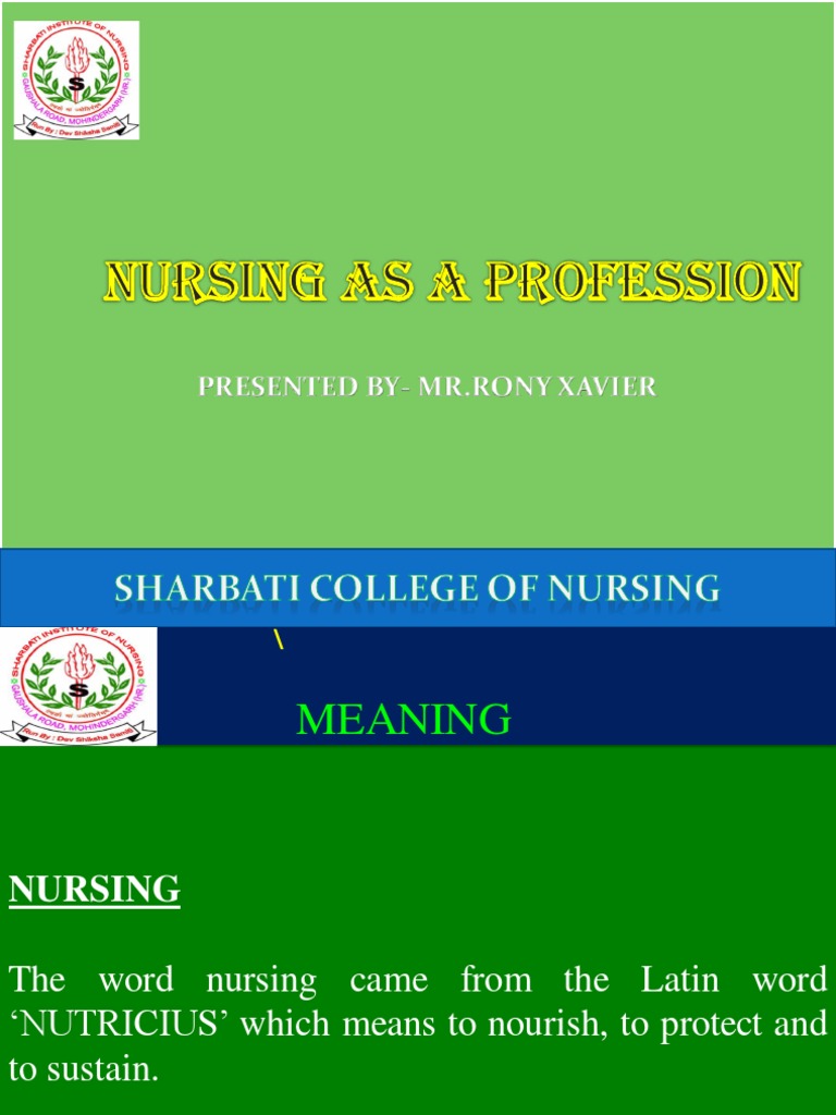 Nursing As A Profession | Download Free PDF | Profession | Nursing