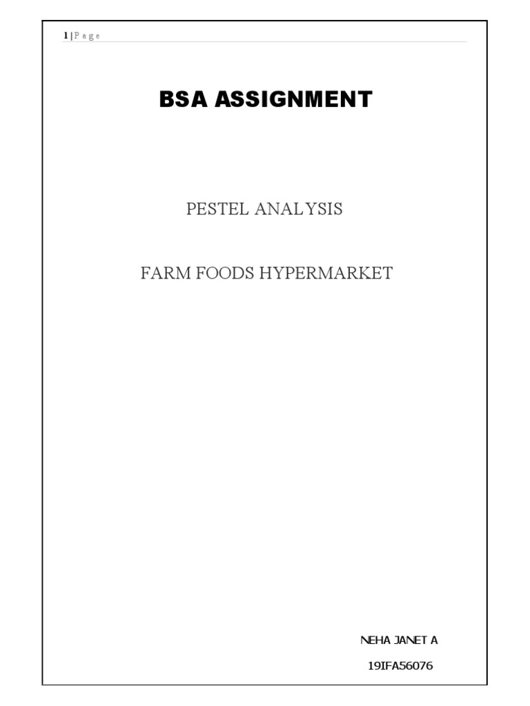 Bsa Assignment | PDF | Retail | Inflation