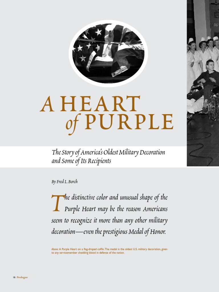 Heart Purple: by Fred L. Borch | PDF | Douglas Mac Arthur | Military