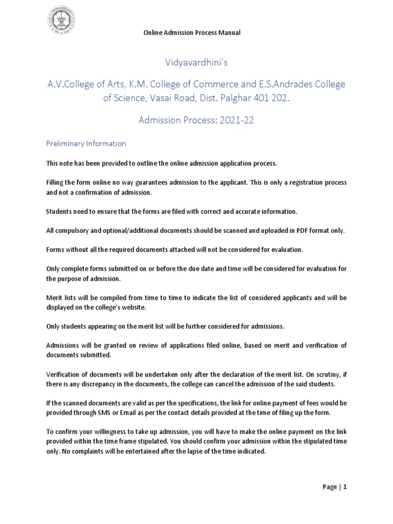 Online Admission Process Guide | PDF | Login | Password