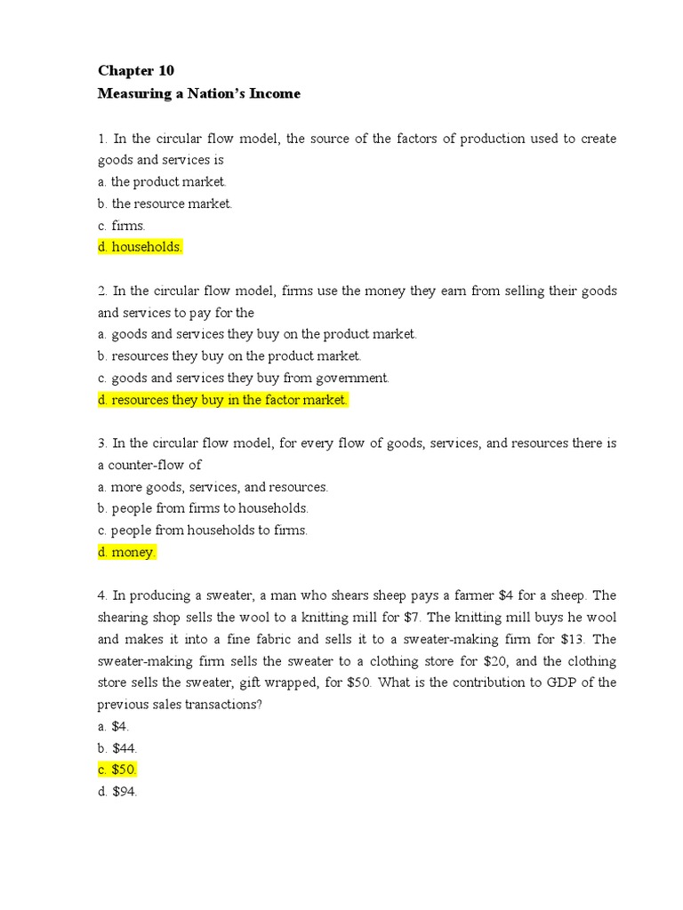 Answer Key | PDF | Money Supply | Federal Reserve