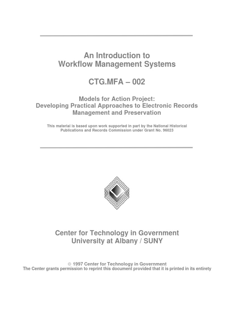 An Introduction To Workflow Management Systems | PDF | Business Process ...