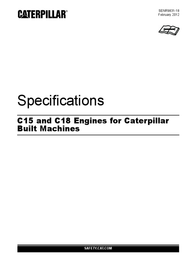 100 Specifications c15 and c18 Caterpillar | PDF | Turbocharger | Piston