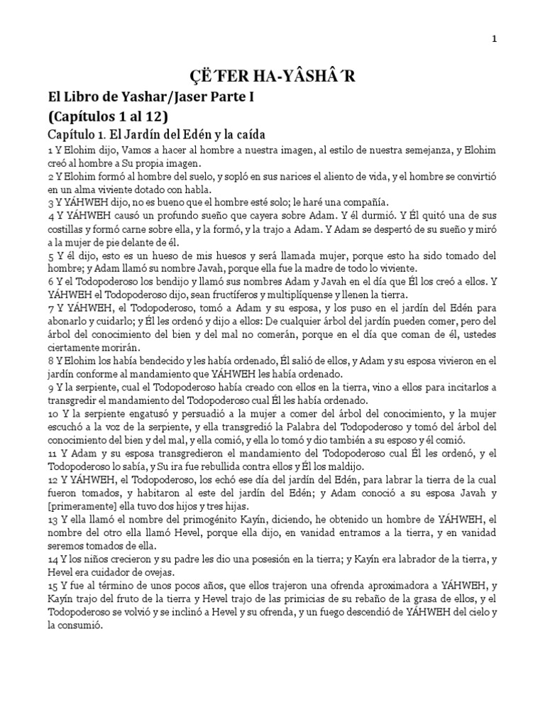 El Libro de Yashar. para Publicación | Descargar gratis PDF | Arca de ...