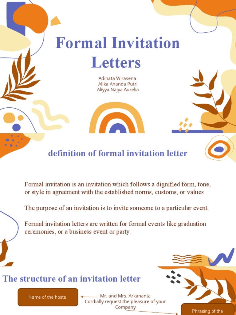Formal Invitation Letter | PDF