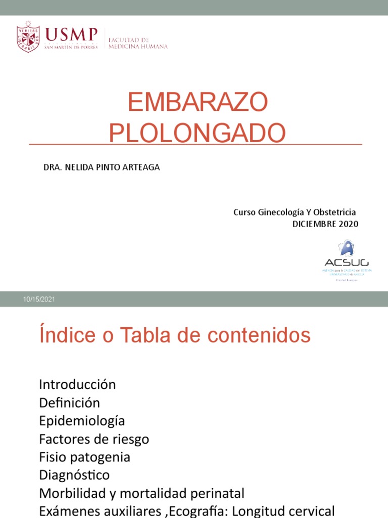 Embarazo Prolongado: Riesgos y Manejo | PDF | Parto | El embarazo