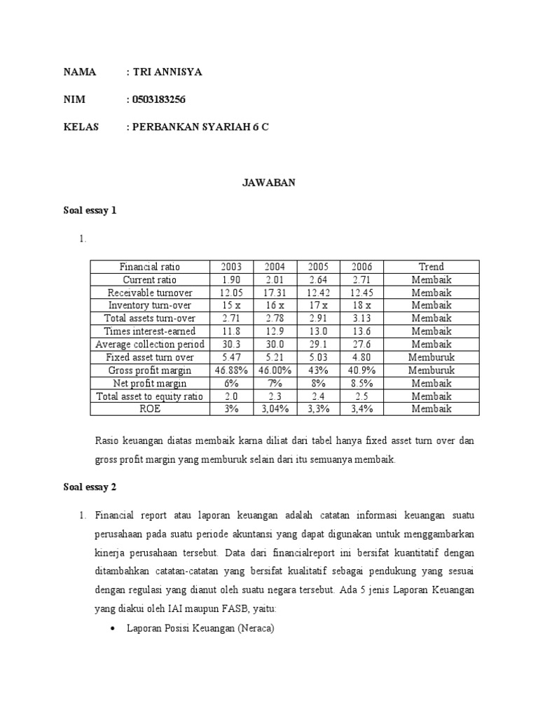 Uts Alk Tri Annisya | PDF
