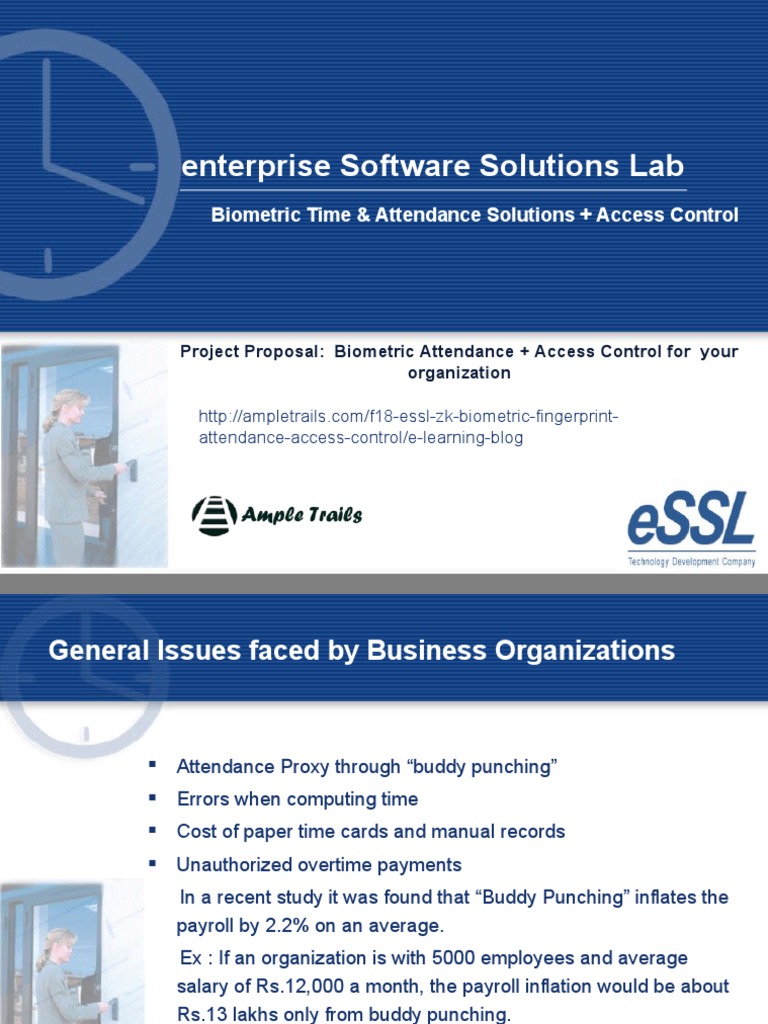 Enterprise Software Solutions Lab: Biometric Time & Attendance ...
