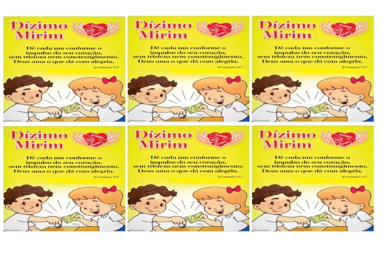 Imagem para Dizimo Mirim | PDF