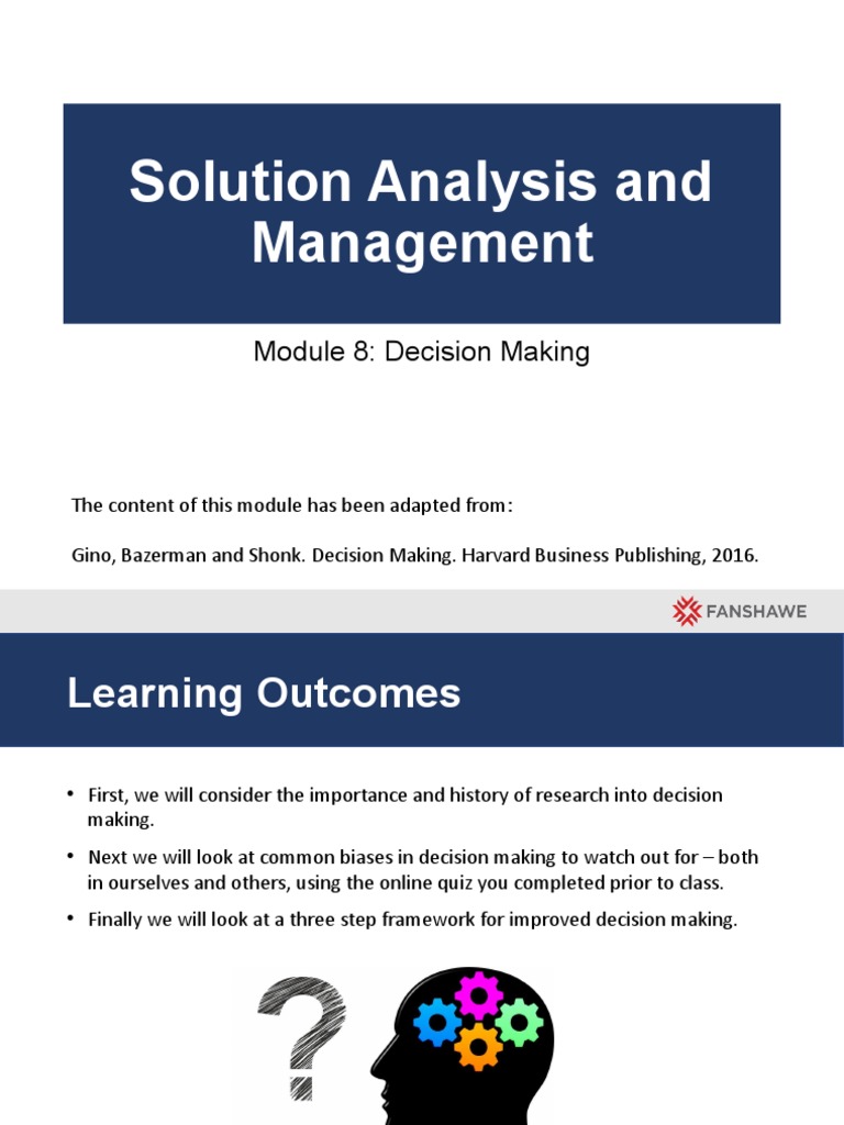 Understanding Decision Making Biases | PDF | Decision Making ...