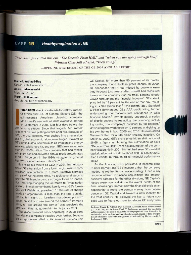 Healthymagination at GE | PDF