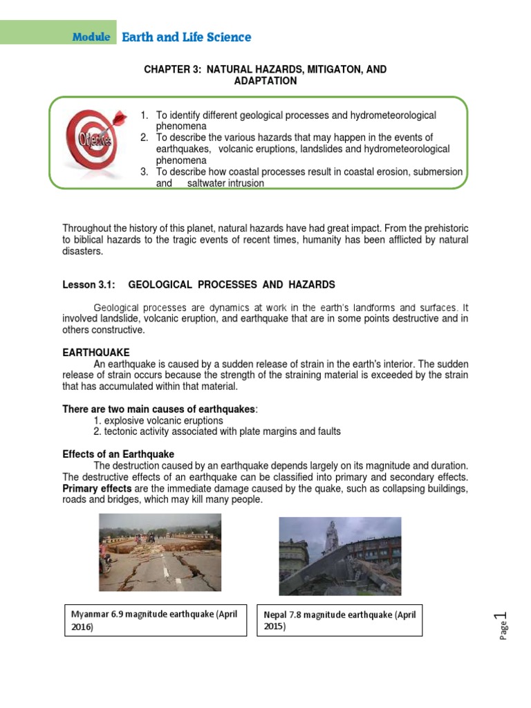 Natural Hazards: Mitigation and Adaptation | PDF | Volcano | Flood