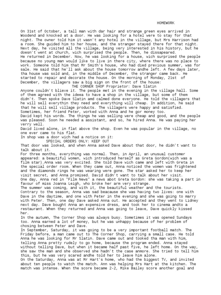 The Stranger - Norman Withney - Summary | PDF