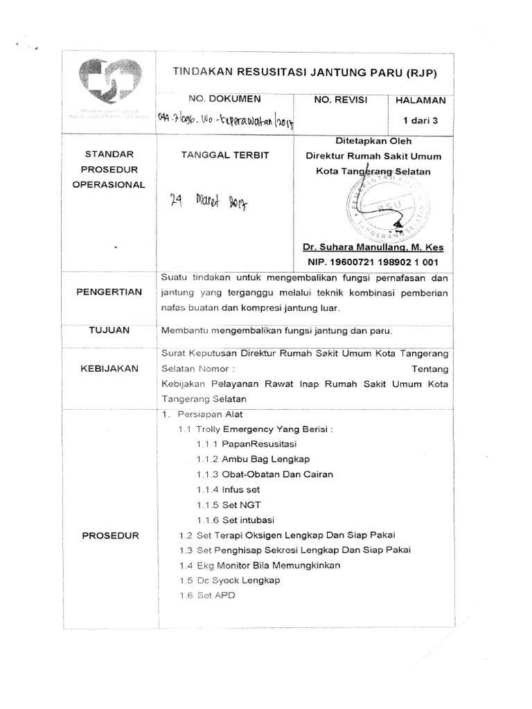 Tindakan Resusitasi Jantung Paru | PDF