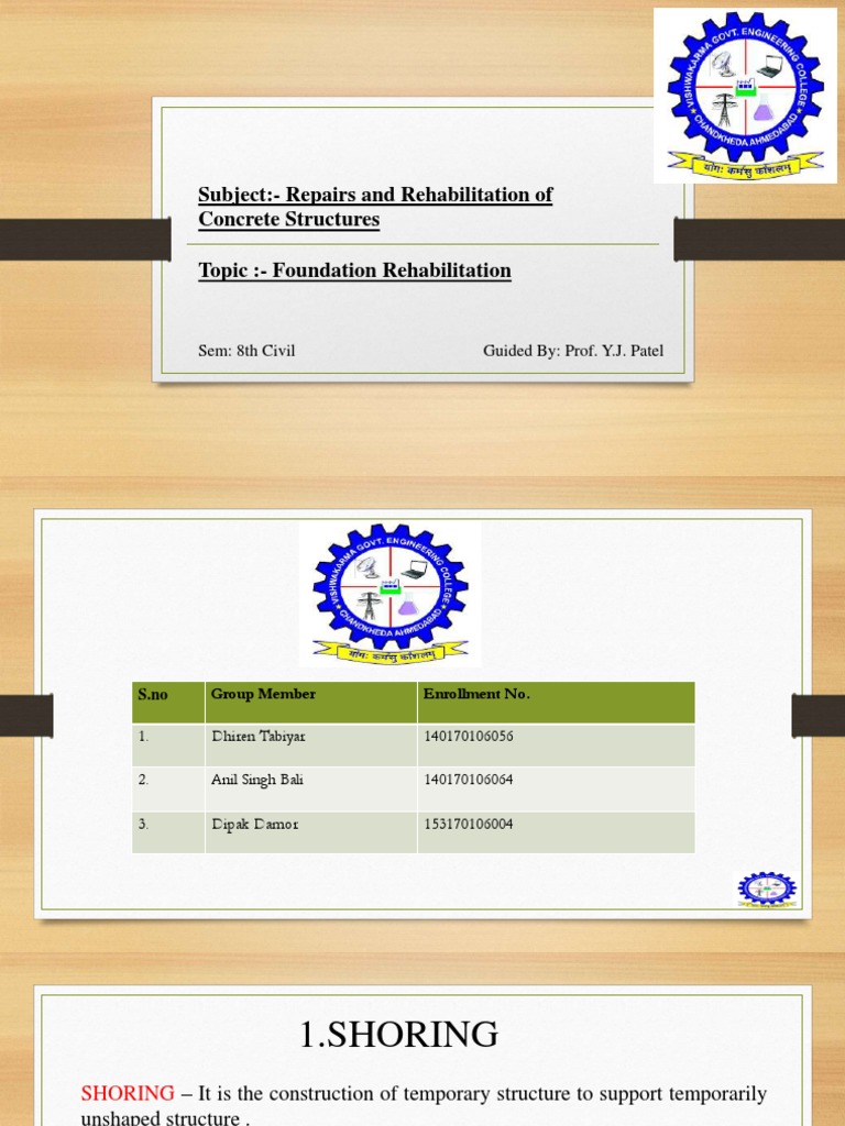 Shoring and Underpinning | PDF | Deep Foundation | Foundation (Engineering)