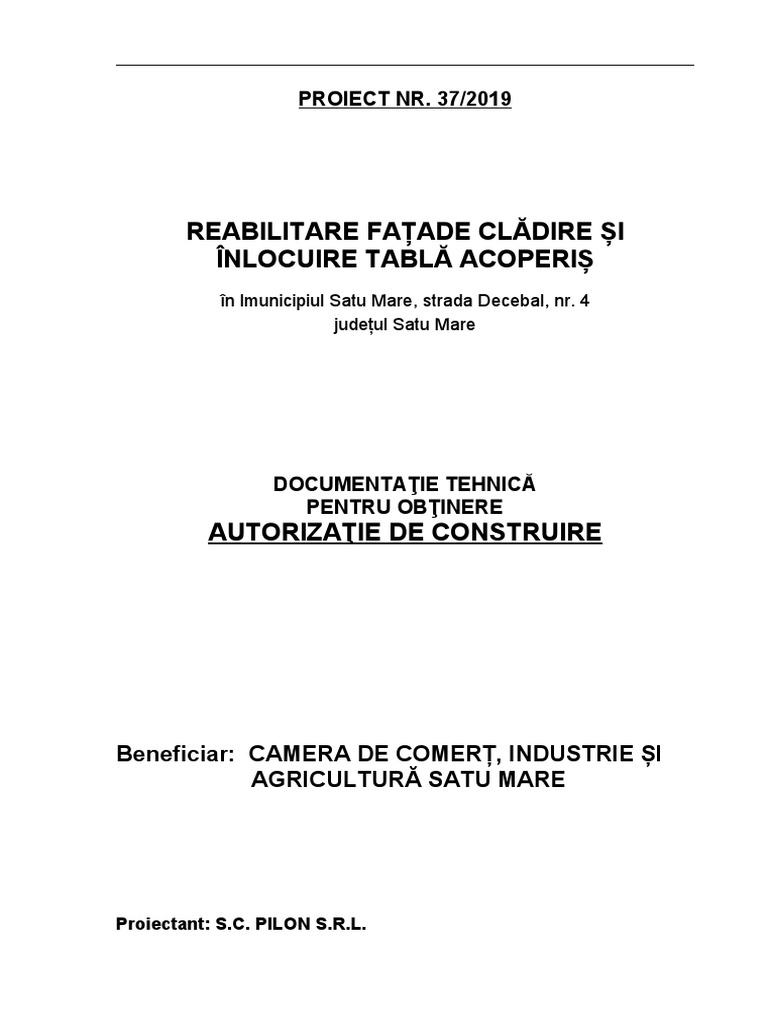 Memoriu Arhitectura 1 | PDF