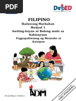 Grade 7 Filipino Module First Quarter | PDF
