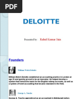 William Welch Deloitte: Founder Overview | PDF | Law