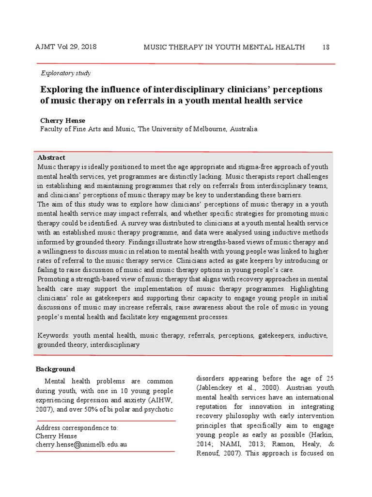Exploring The Influence of Interdisciplinary Clinicians' Perceptions of ...