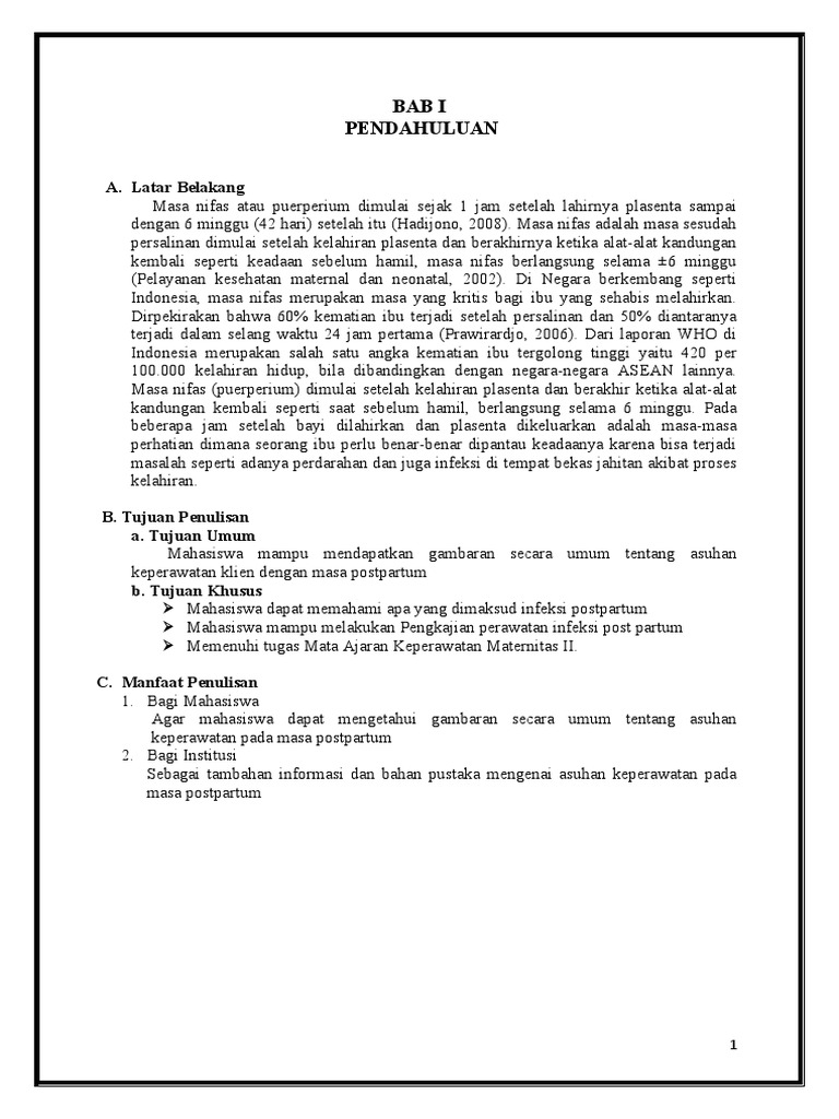 Infeksi Post Partum | PDF