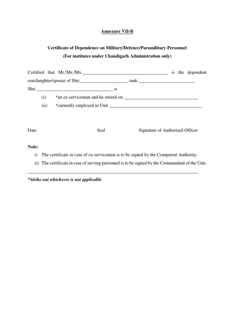 Defence Certificate For Chandighar | PDF | Military | Awards