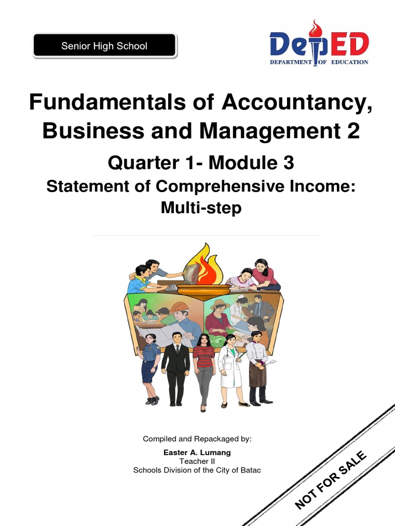 ABM2 Q1 Mod3 Statement of Comprehensive Income Multi Step | PDF | Cost ...