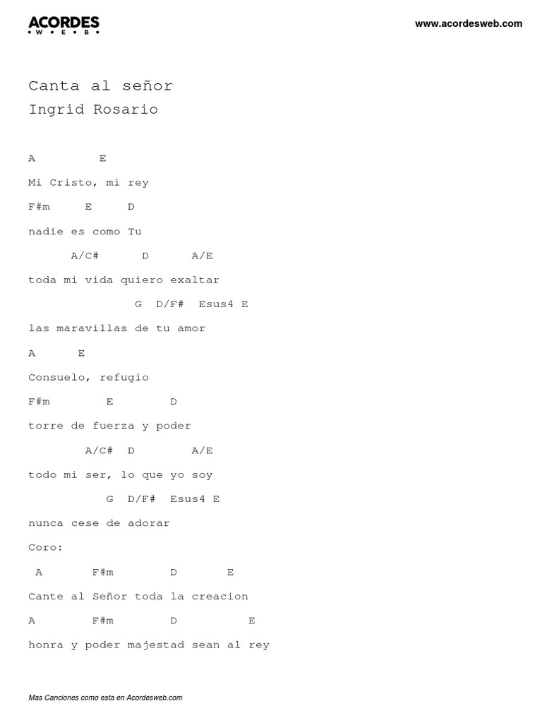 Canta Al Señor | PDF | Poesía
