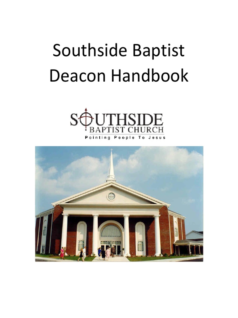 Southside Baptist Deacon Handbook | PDF | Deacon | Prayer