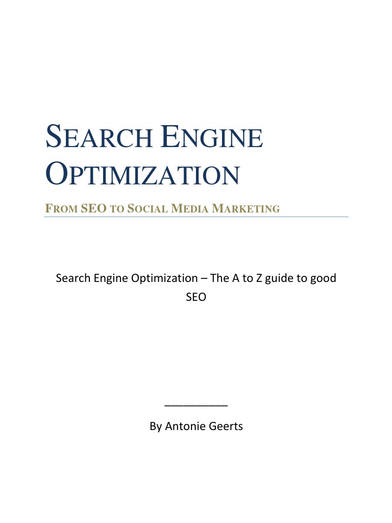 SEO For A To Z | PDF | Search Engine Optimization | Web Search Engine