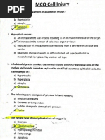 Pathophysiology MCQ With Answers PDF | PDF | Anemia | Tissue (Biology)