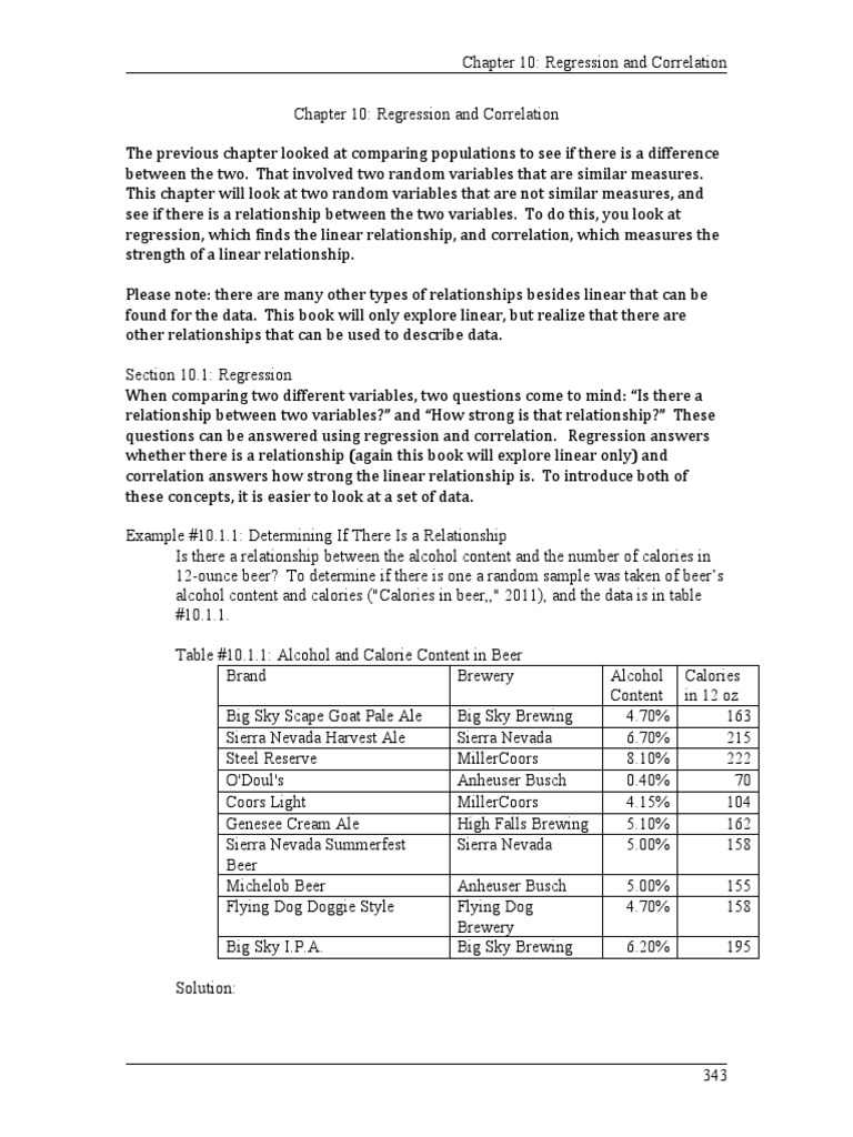 Regression and Correlation | PDF | Errors And Residuals | Regression Analysis