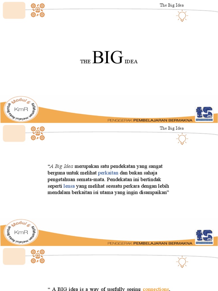 Memahami Konsep Big Idea dalam KMR | PDF | Karier & Perkembangan