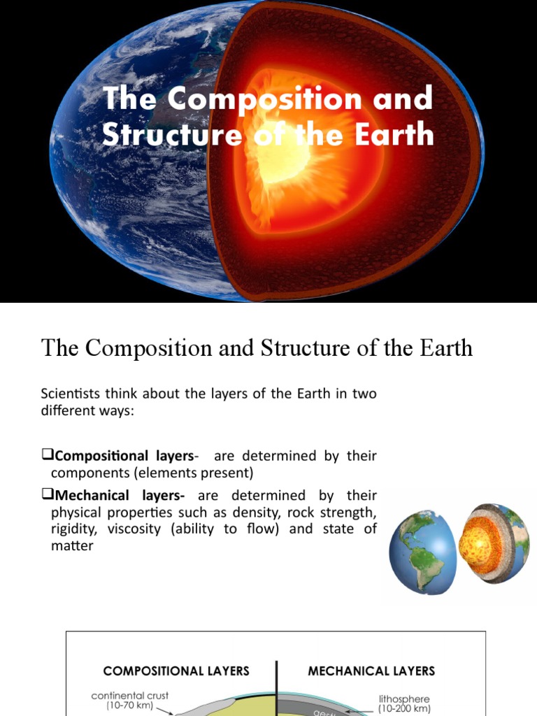 The Composition and Structure of The Earth | PDF | Earth | Planetary Core