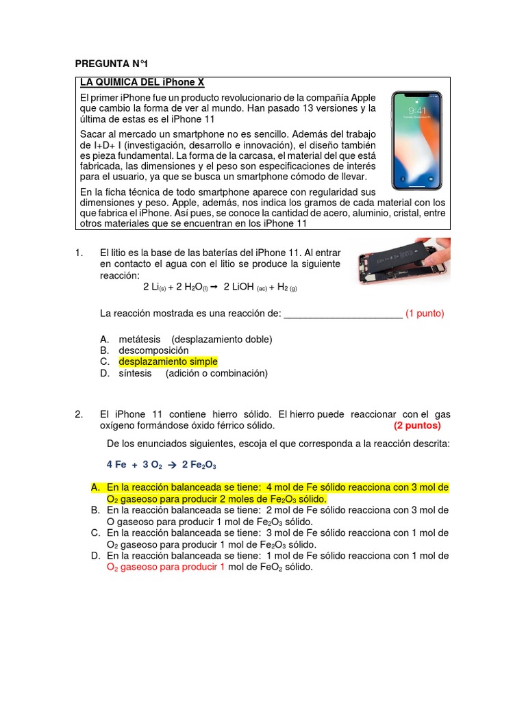RESOLUCION - Simulacro PC3 - 2020-01 - Rev | PDF | Gases | Sólido