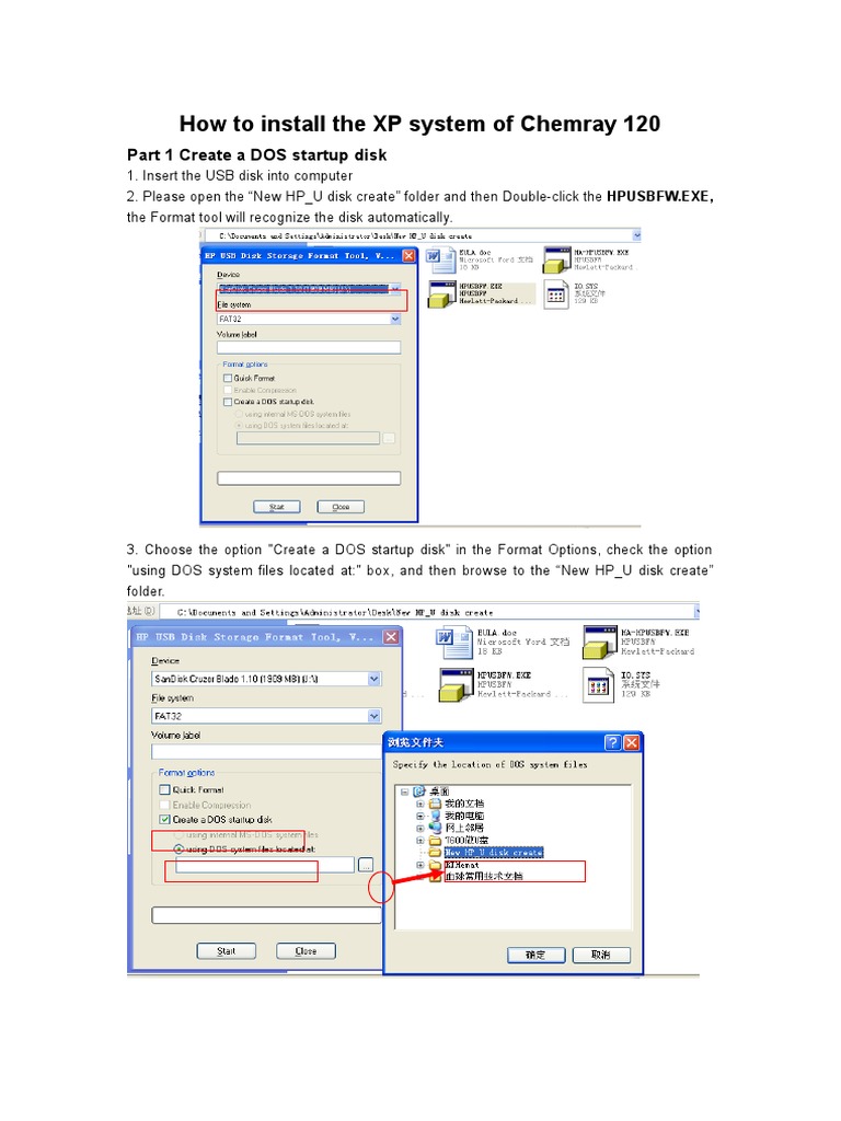 Chemray120 - How To Install The XP System | PDF | Booting | Floppy Disk