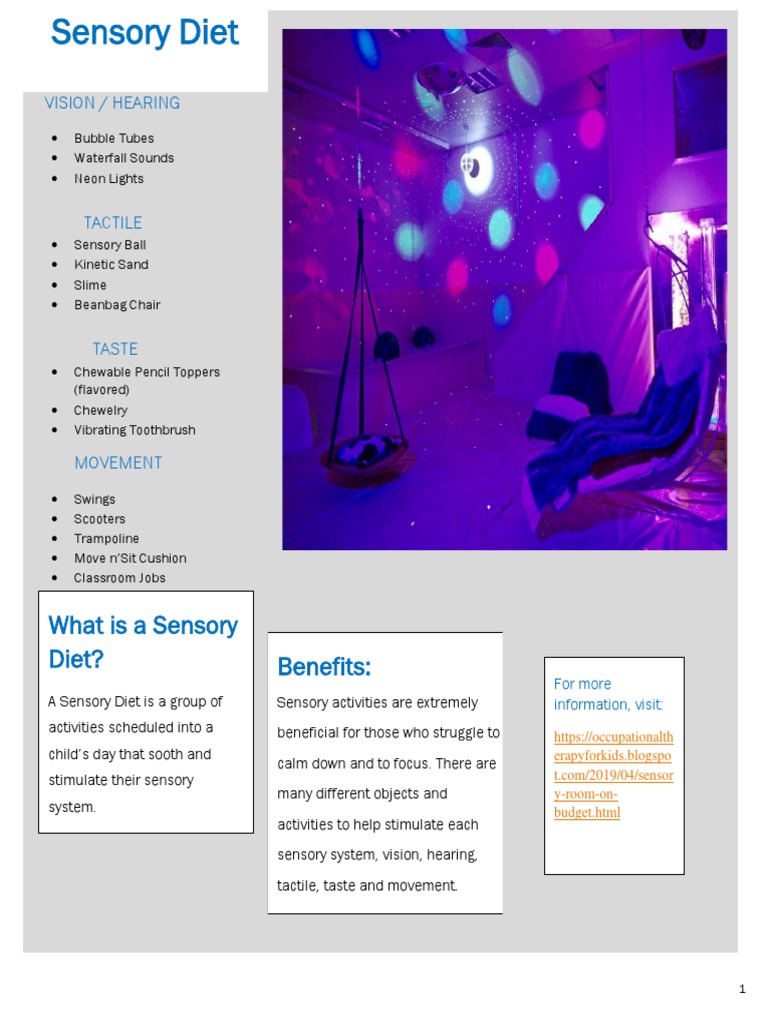 Sensory Diet | PDF | Classroom | Perception