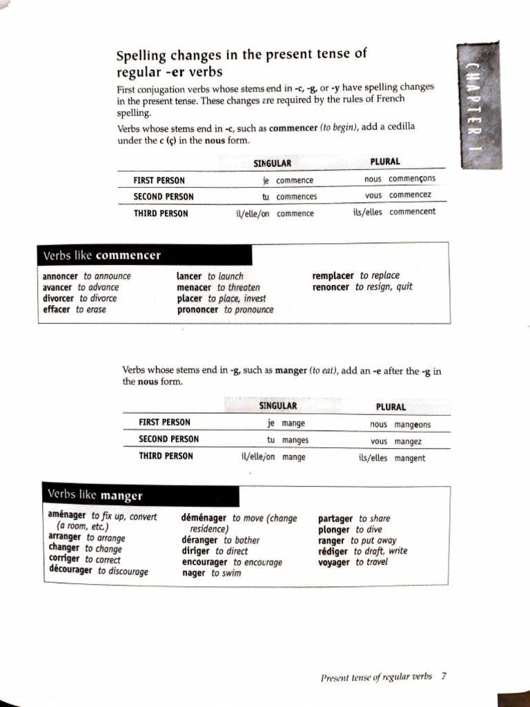 Regular Verbs and Uses of Present Tense | PDF | Grammatical Conjugation ...
