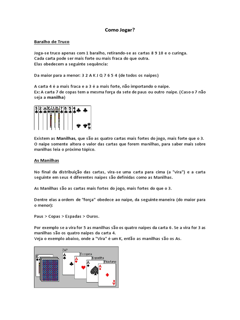 Como Jogar Truco 2 | PDF
